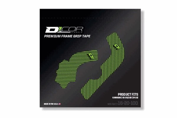 ﾃﾞｶｰﾙ DCOR ﾌﾚｰﾑGRIPTAPE KX85/100'14~24 GRN – Westwood MX DEALER